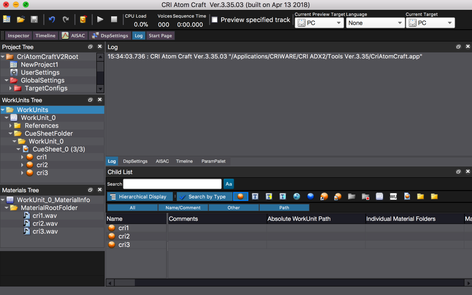 CRI ADX2 Tools Manual: 1.注册项目